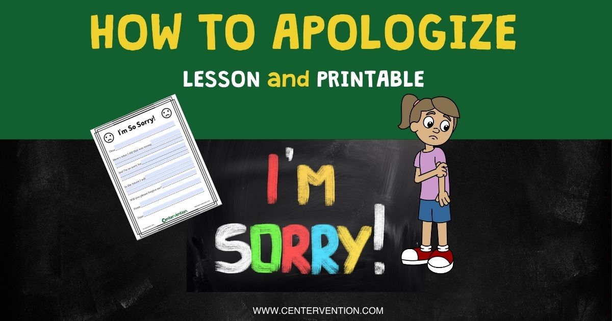 How to Apologize - Centervention®